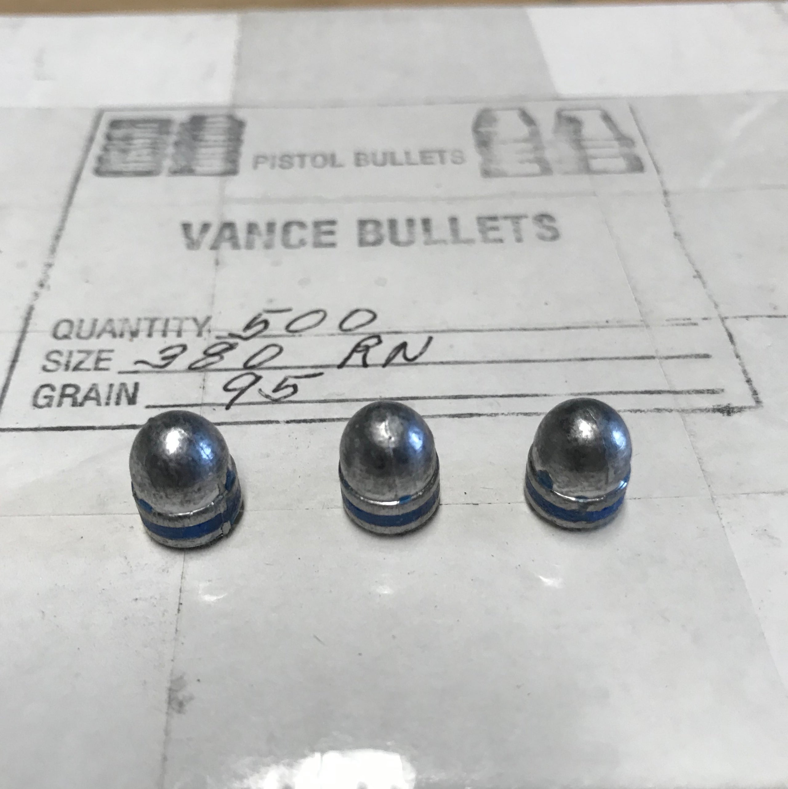 380 Cal R.N. 95 Gr. .355 | Welcome to Vance Bullets